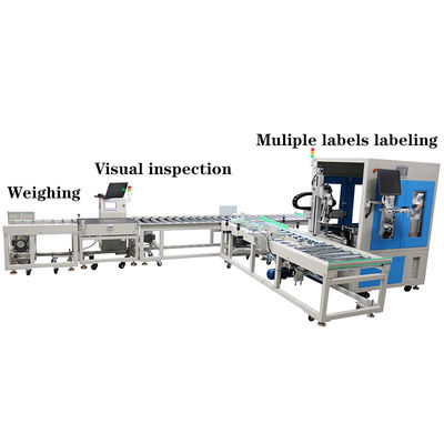 220V Voltage CCD Visual Labeling Machine for Carton Packaging Box Foam ...